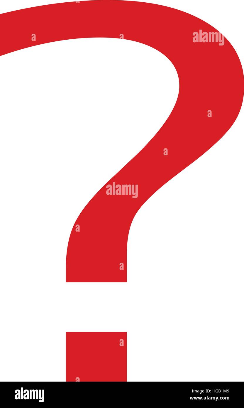 Red question mark Stock-Vektorgrafiken kaufen - Alamy