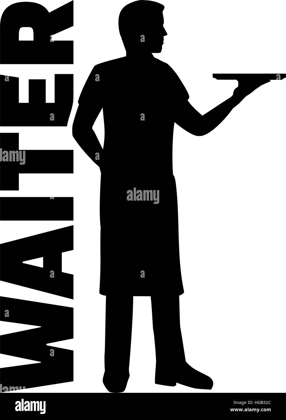 Professioneller kellner Stock-Vektorgrafiken kaufen - Alamy