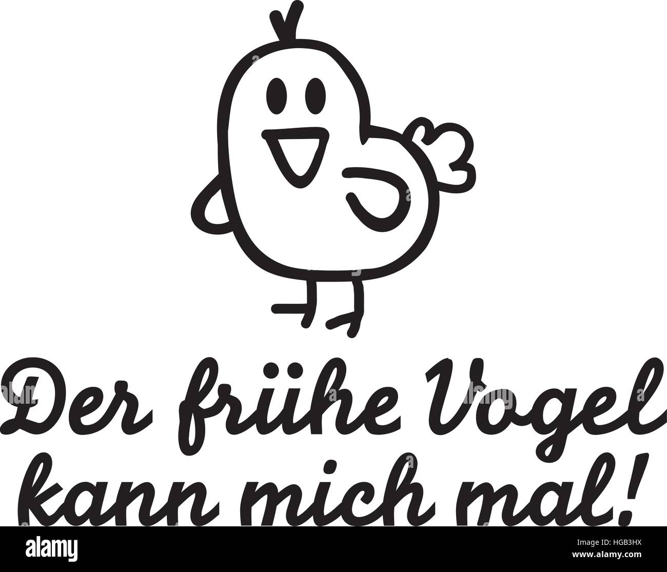 Der frühe Vogel fängt den Wurm. Deutsches Sprichwort Stock-Vektorgrafik ... Der frühe Vogel fängt den Wurm. Deutsches Sprichwort Stock-Vektorgrafik ...