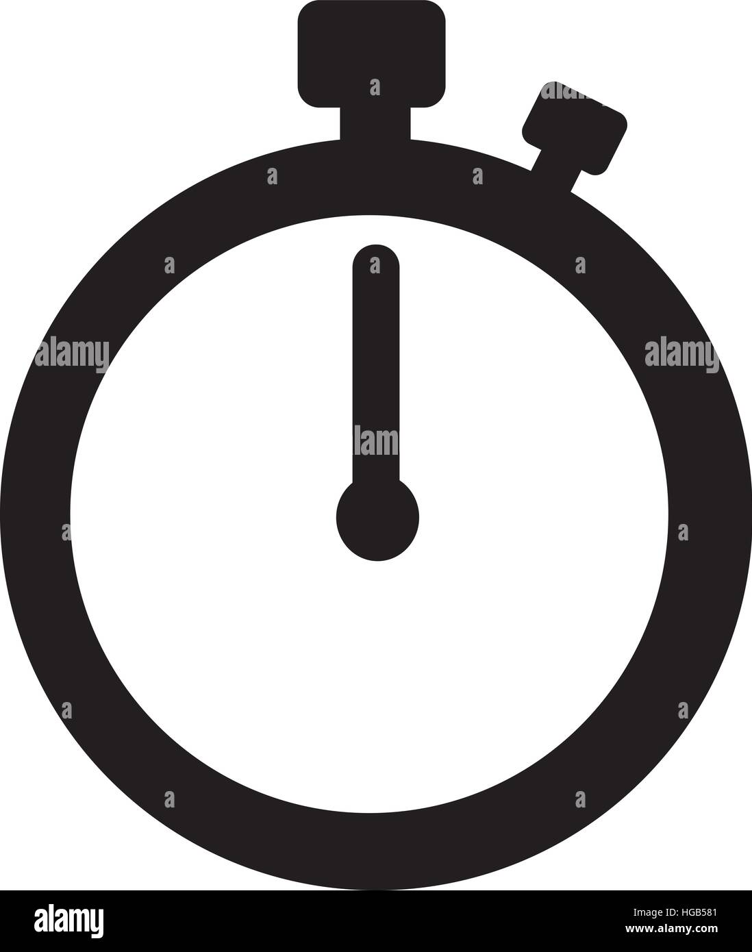 Stoppuhr piktogramm Stock-Vektorgrafiken kaufen - Alamy