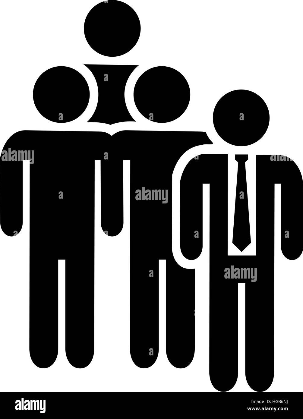 Piktogramm symbol mann team Stock-Vektorgrafiken kaufen - Alamy