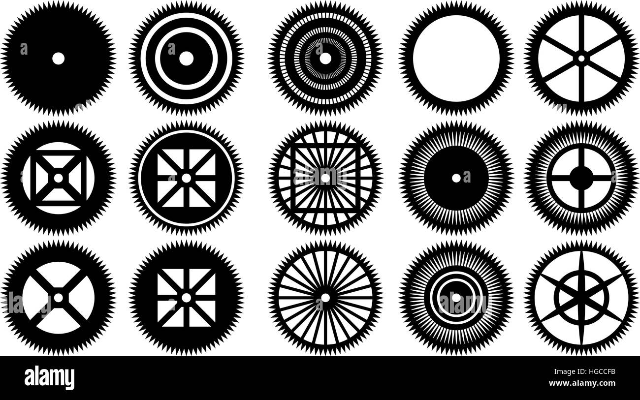 Zahnrad Symbol Vektor-Illustration, Zahnrad, Zahnräder-set Stock ...