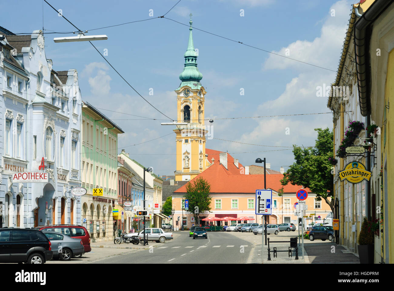 Stockerau: Kirche St. Stephan, Donau, Niederösterreich ...