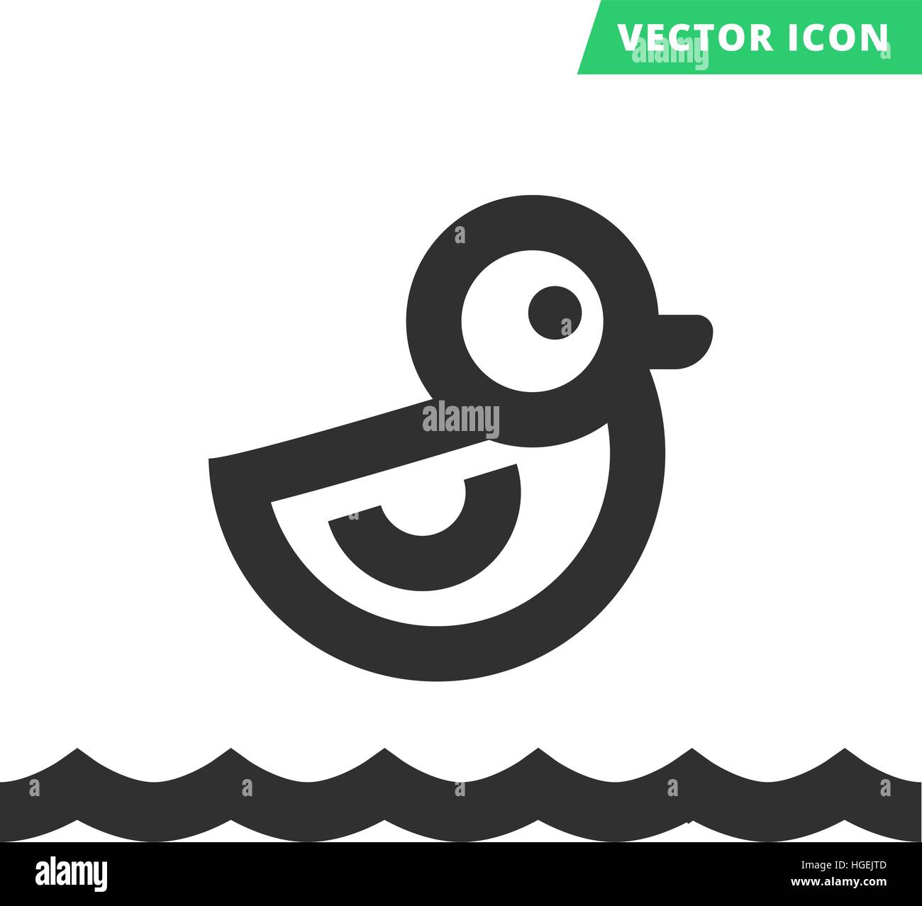 Cute duck toy icon vector -Fotos und -Bildmaterial in hoher Auflösung – Alamy