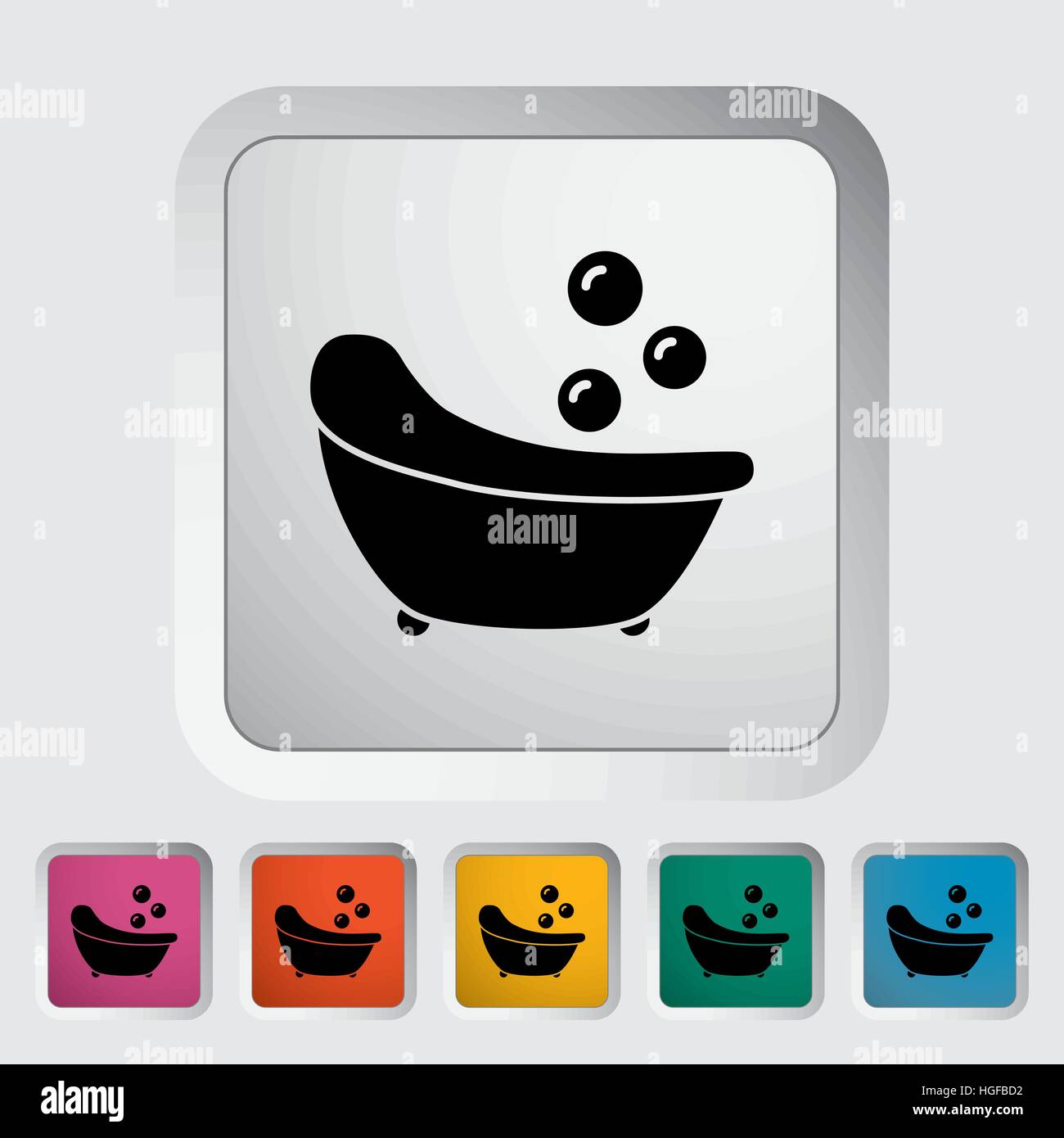 Bad-Symbol. Flache Vektor zugehörige Symbol für Web und mobile ...