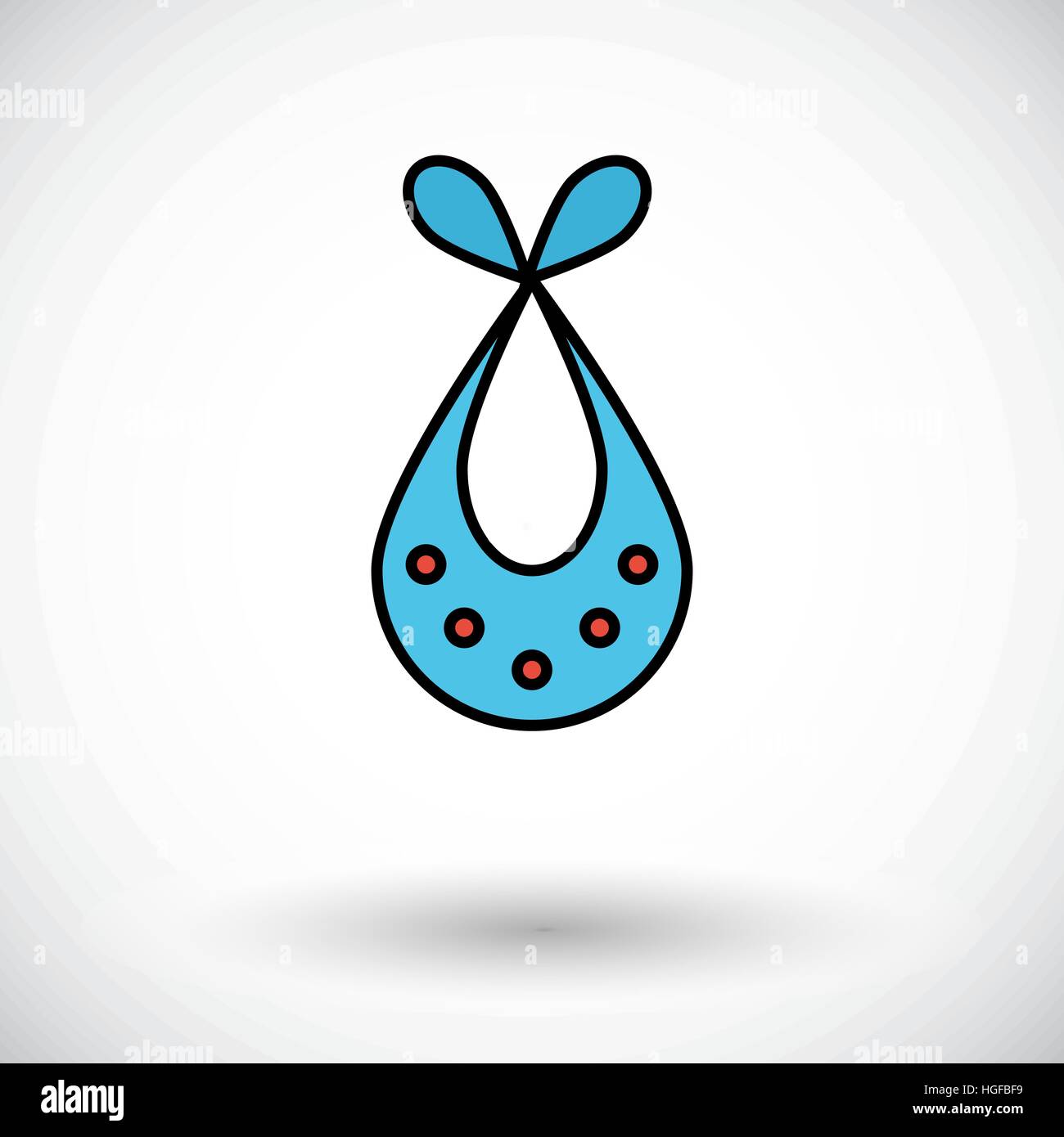 Bib-Symbol. Flache Vektor zugehörige Symbol für Web und mobile ...