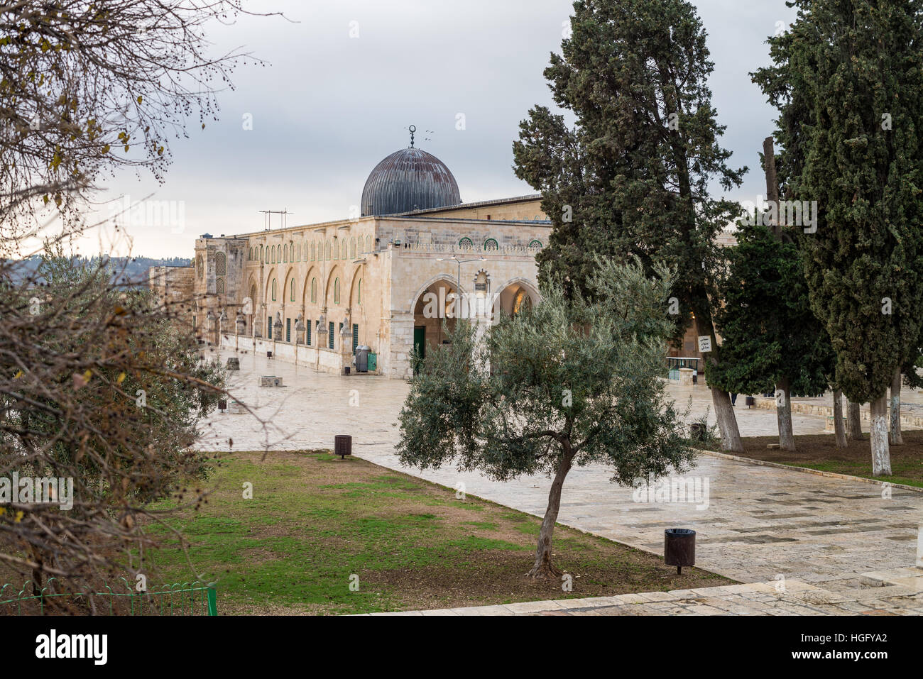Al-Aqsa-Moschee auf dem Tempelberg, Jerusalem, Israel, Asien ...