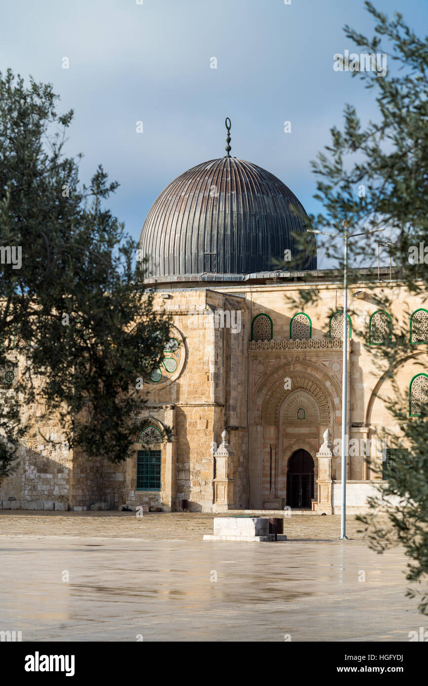 Al-Aqsa-Moschee auf dem Tempelberg, Jerusalem, Israel, Asien ...