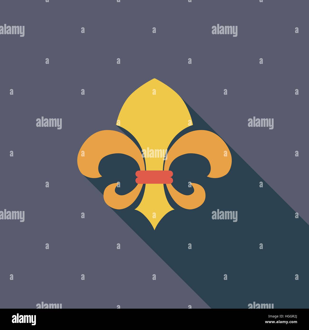 Fleur Symbol Symbol. Flache Vektor zugehörige Symbol mit langen ...