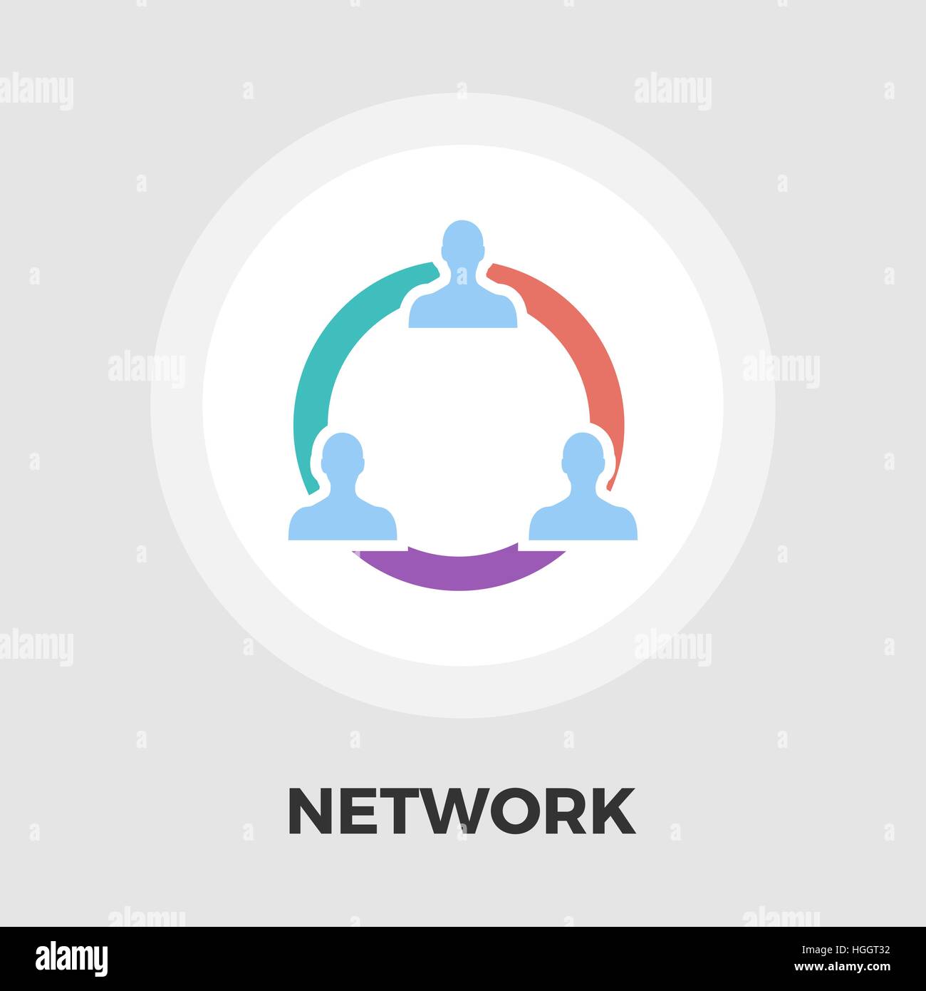 Netzwerk Symbol Vektor. Flach-Symbol auf dem weißen Hintergrund ...