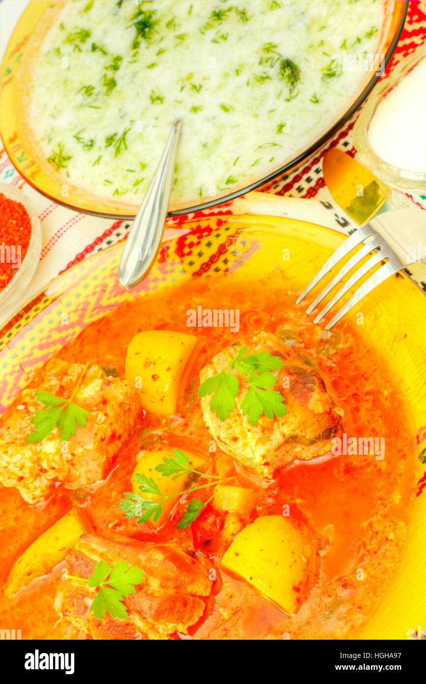 Leckeres Essen im Restaurant closeup Stockfotografie - Alamy