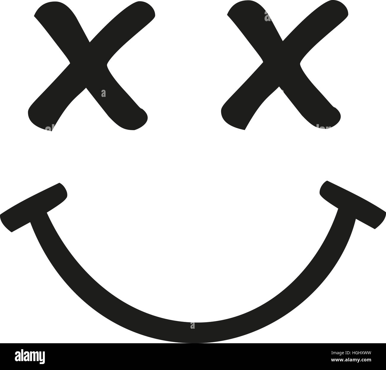 Smiley face crossed eyes -Fotos und -Bildmaterial in hoher Auflösung ...
