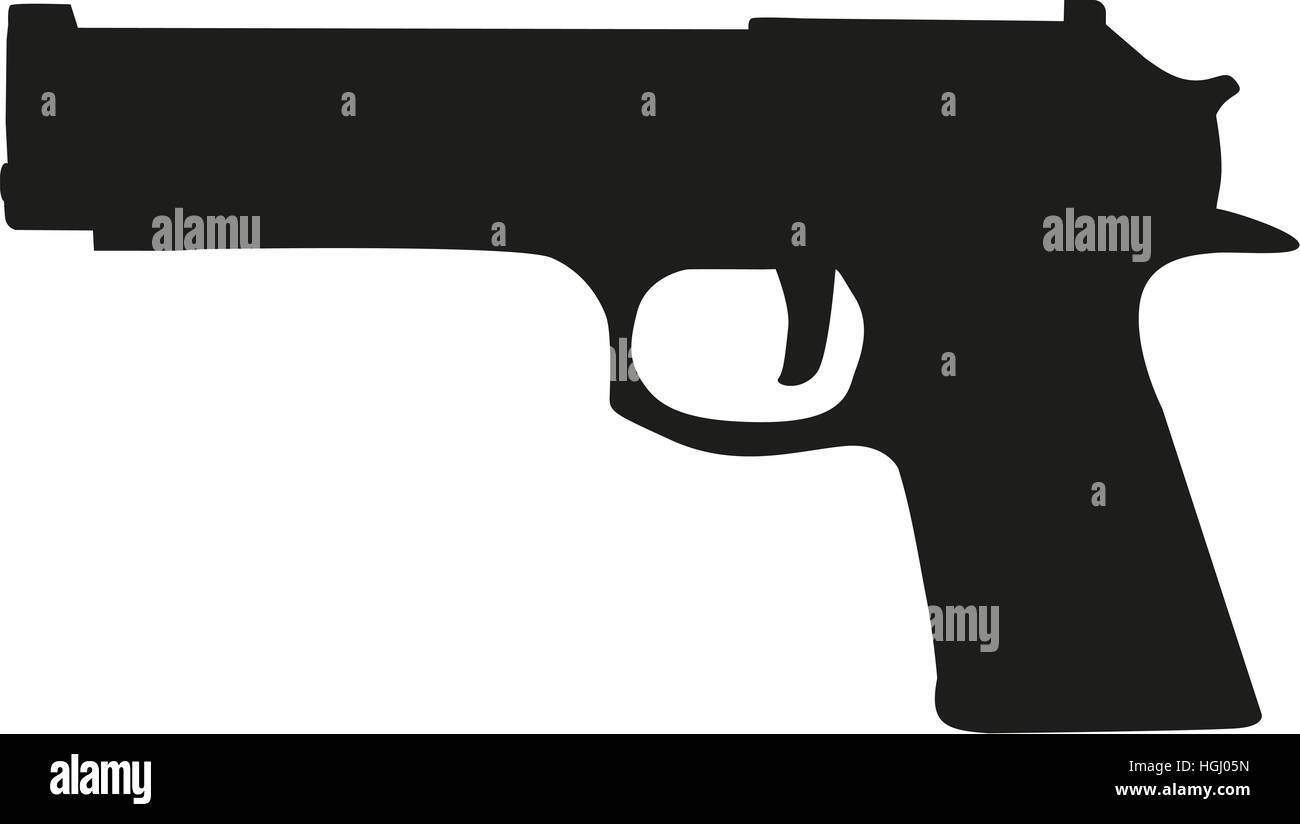 Gun pistol pictogram -Fotos und -Bildmaterial in hoher Auflösung – Alamy