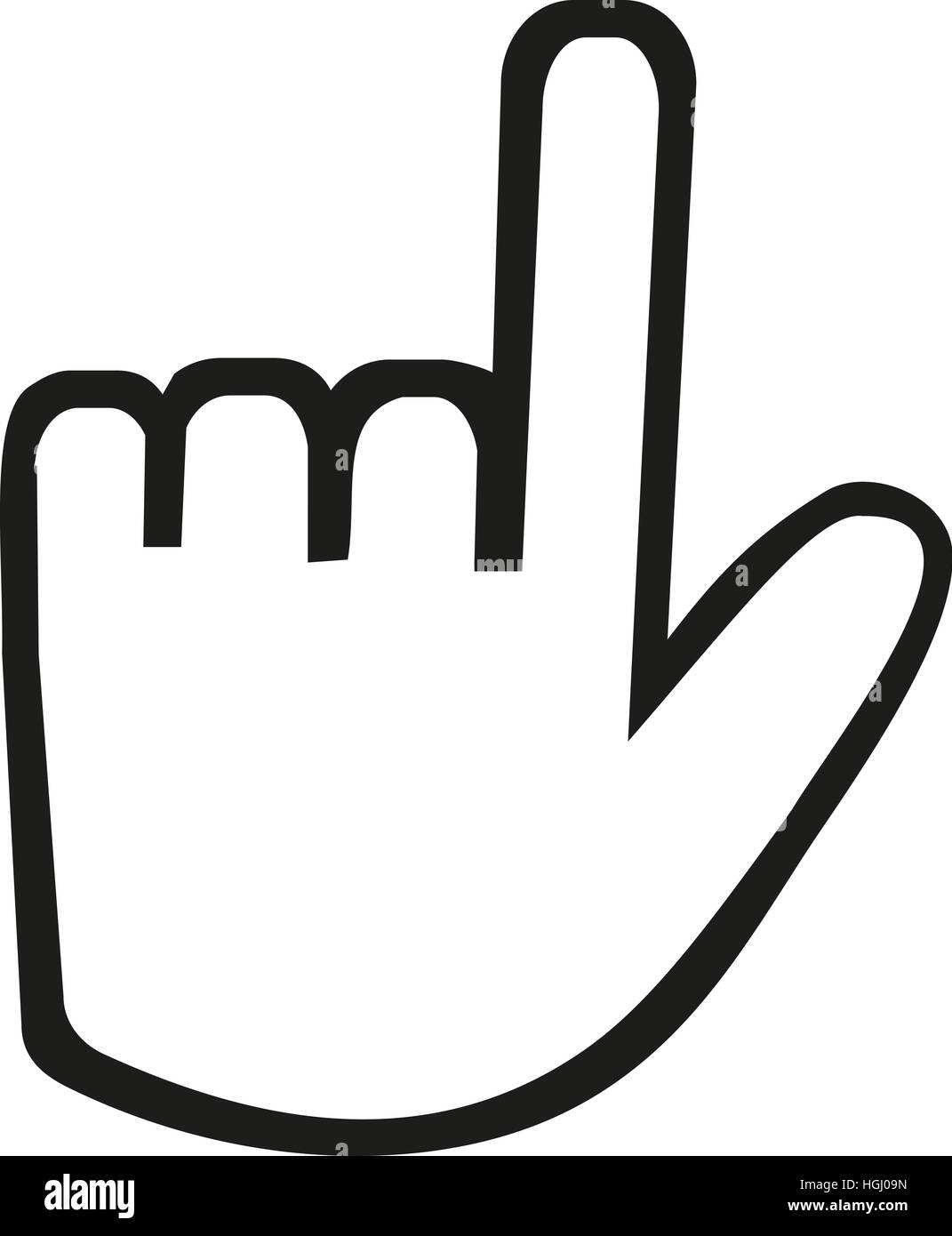 Finger icon -Fotos und -Bildmaterial in hoher Auflösung – Alamy
