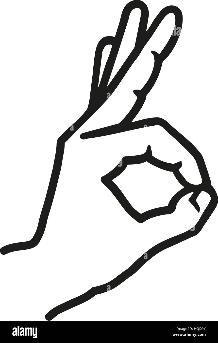 Hand ok symbol sign icon -Fotos und -Bildmaterial in hoher Auflösung ...