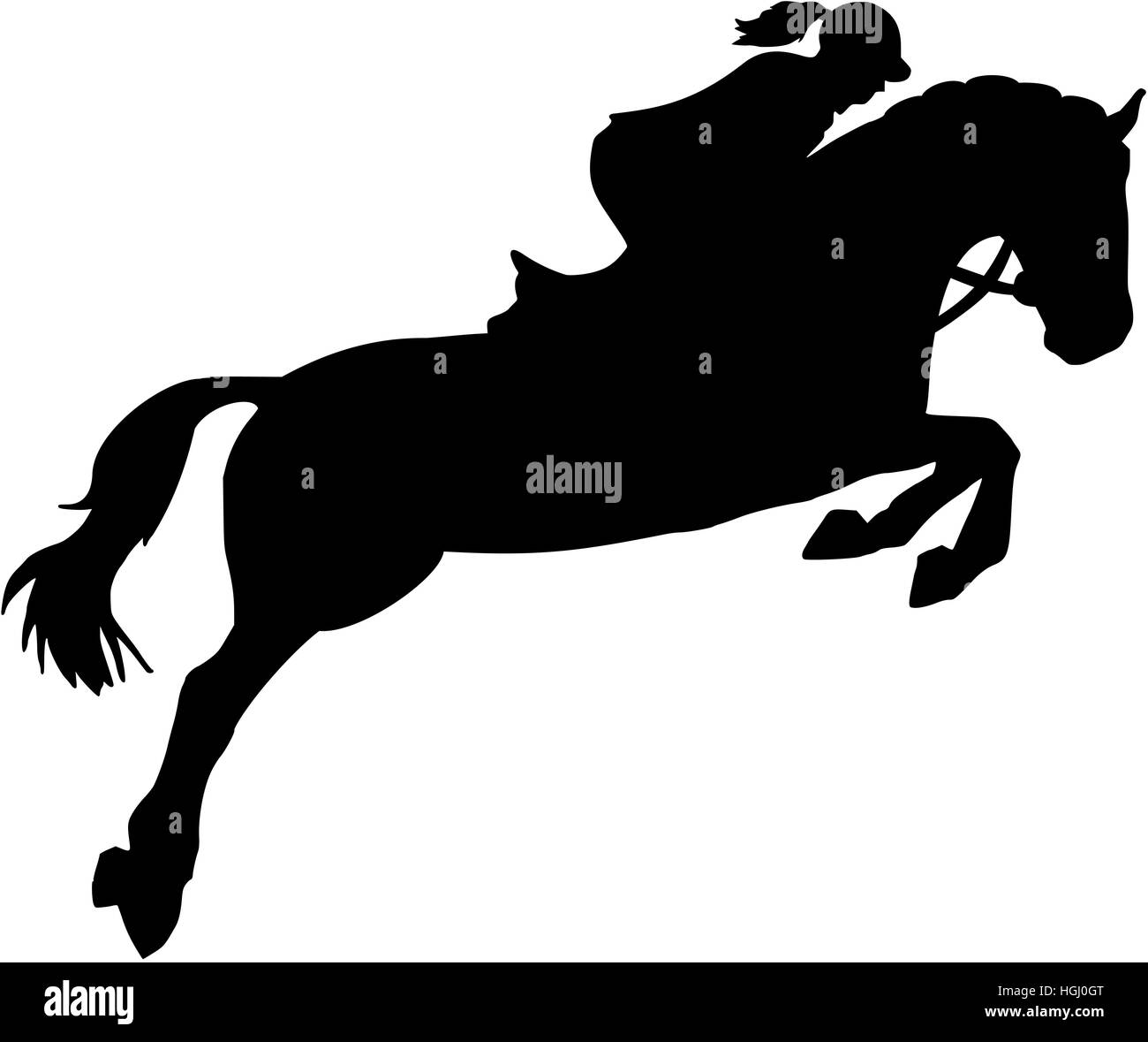 Silhouette springendes pferd -Fotos und -Bildmaterial in hoher ...