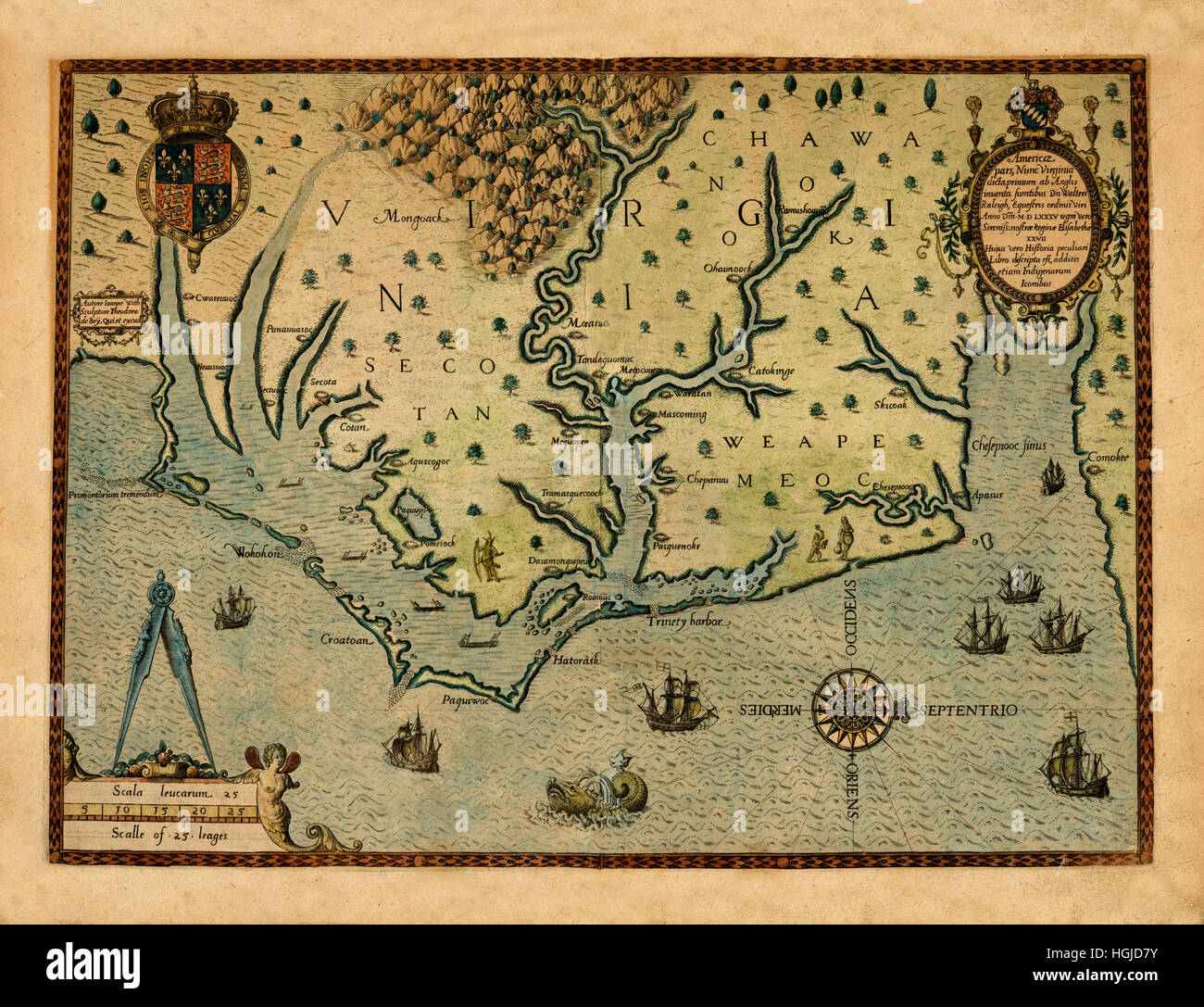 Karte von amerika 1590 -Fotos und -Bildmaterial in hoher Auflösung – Alamy