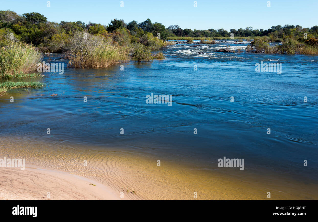 Okavango-Fluss, Popa Fälle Divundu, Caprivi Strip, Namibia ...