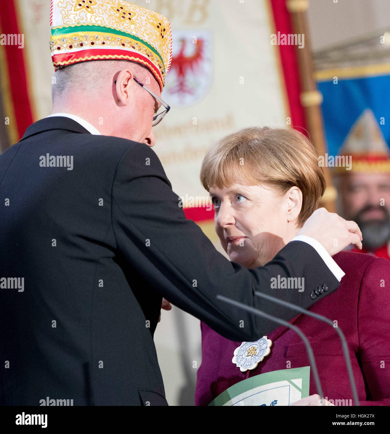 Berlin, Deutschland. 23. Januar 2017. Deutsche Bundeskanzlerin Angela ...