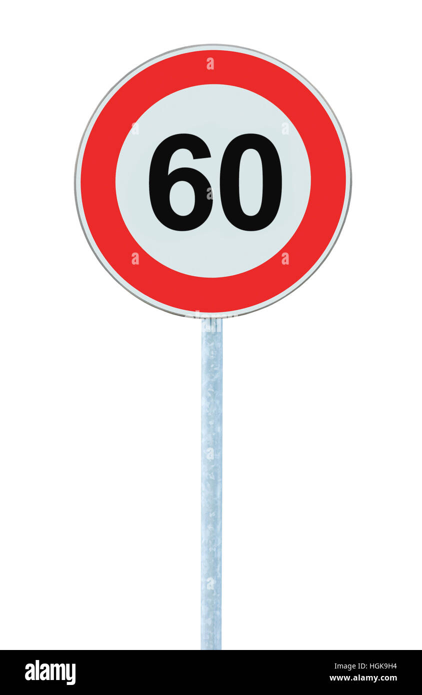 European Speed Limit Sign Stockfotos und -bilder Kaufen - Alamy