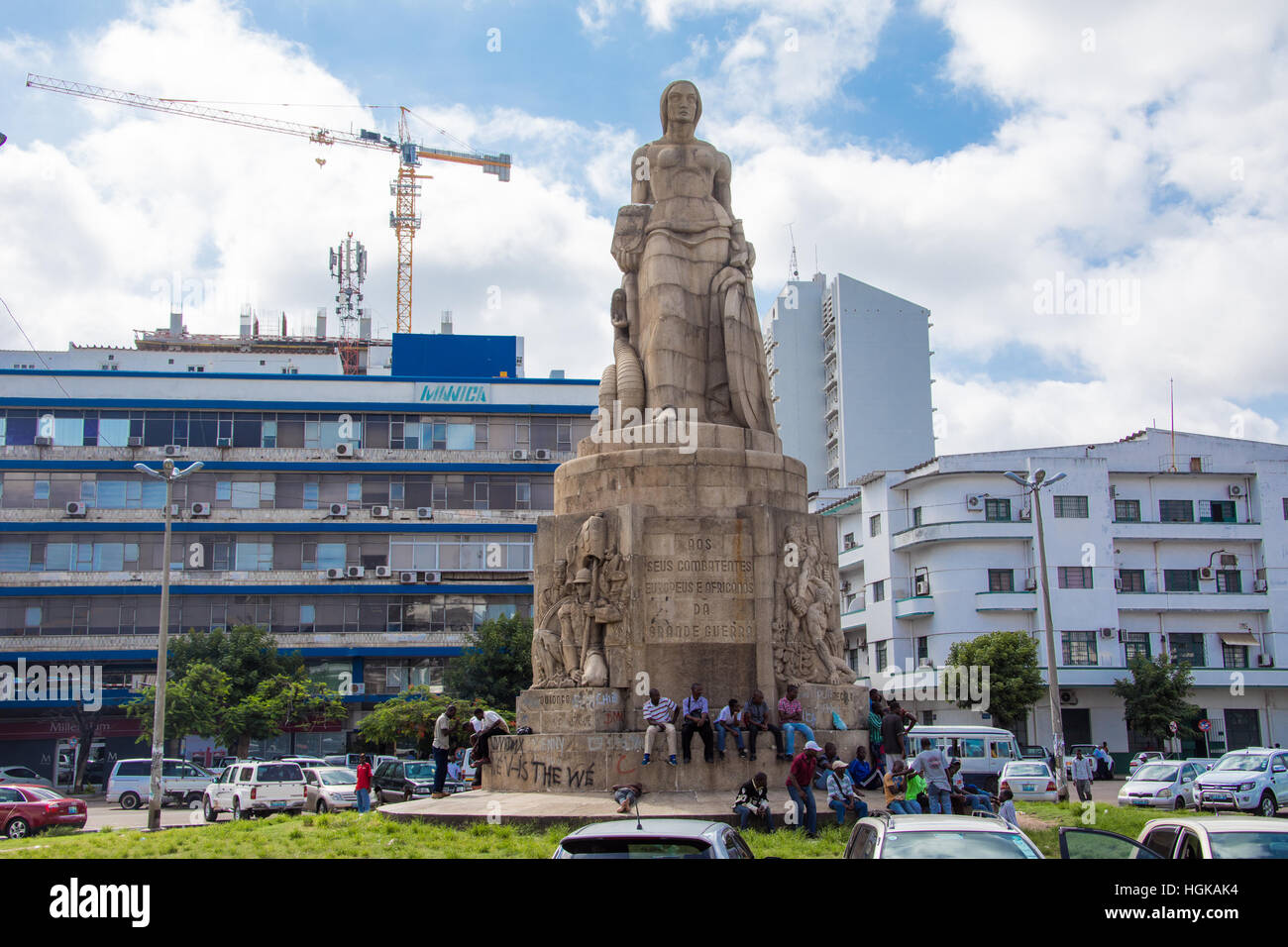 Praça Dos Trabalhadores und Kriegerdenkmal, Maputo, Mosambik ...