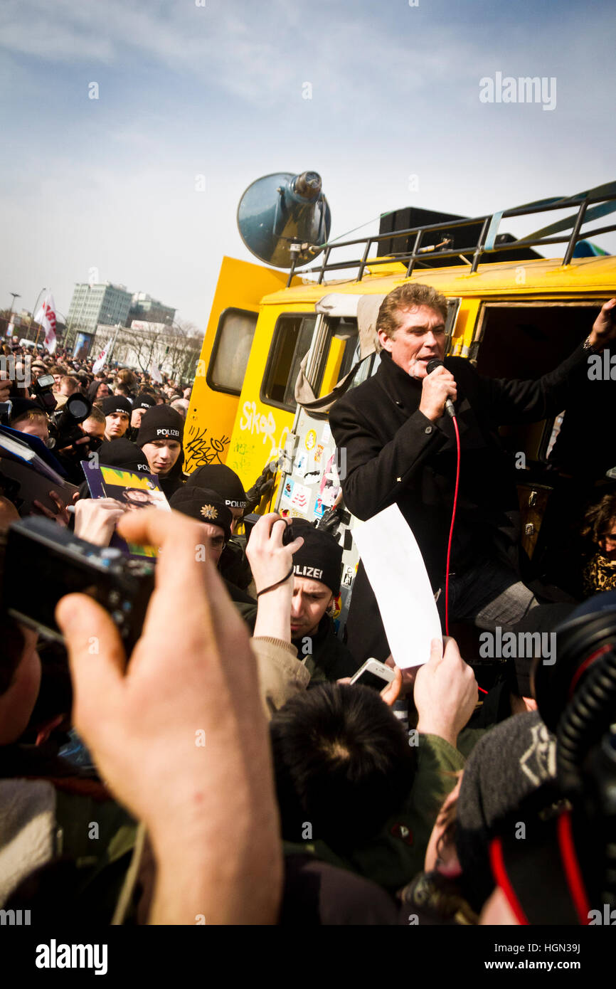 David Hasselhoff Berlin Wall Stockfotos und -bilder Kaufen - Alamy