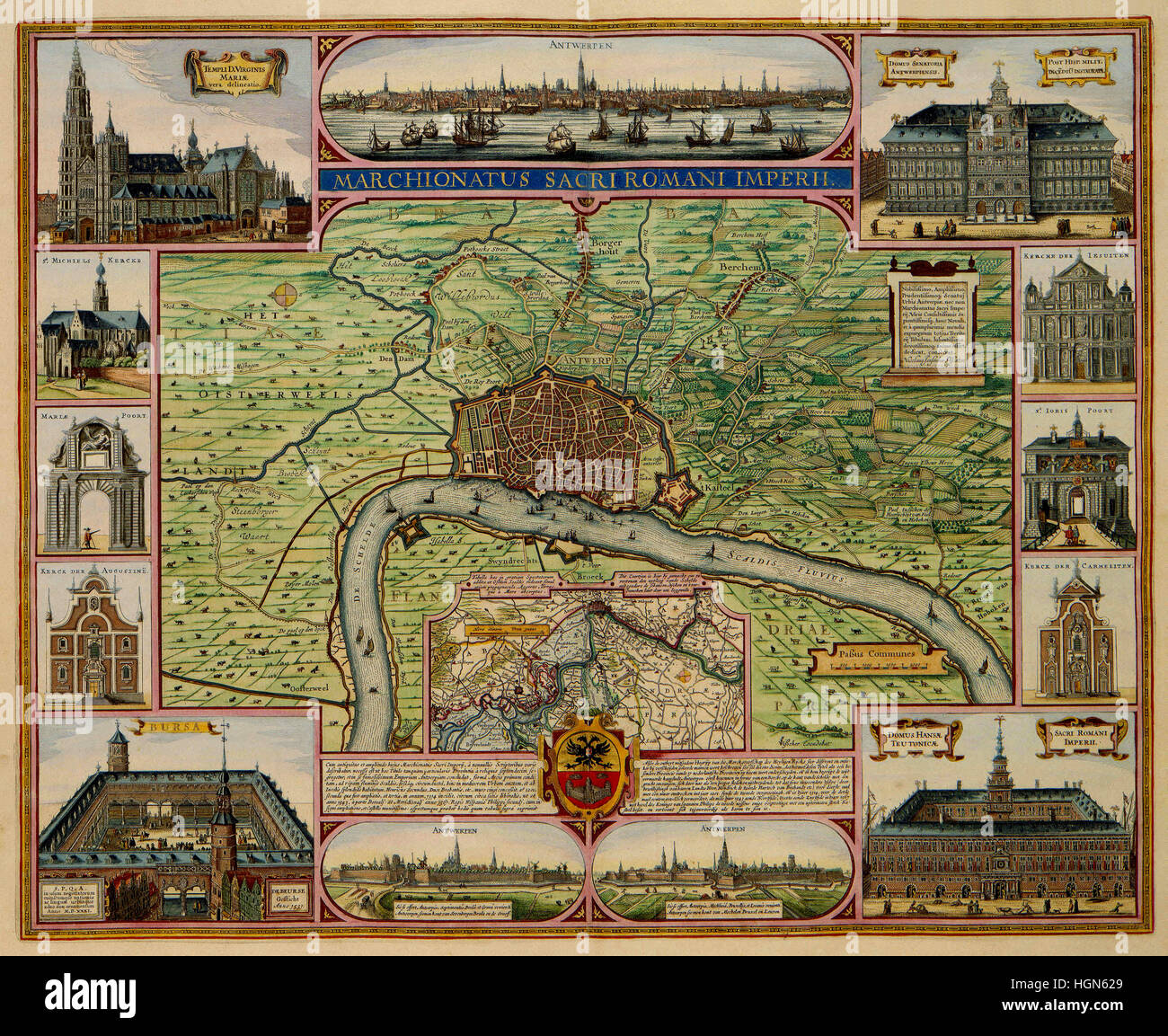 Antike karte von antwerpen -Fotos und -Bildmaterial in hoher Auflösung – Alamy