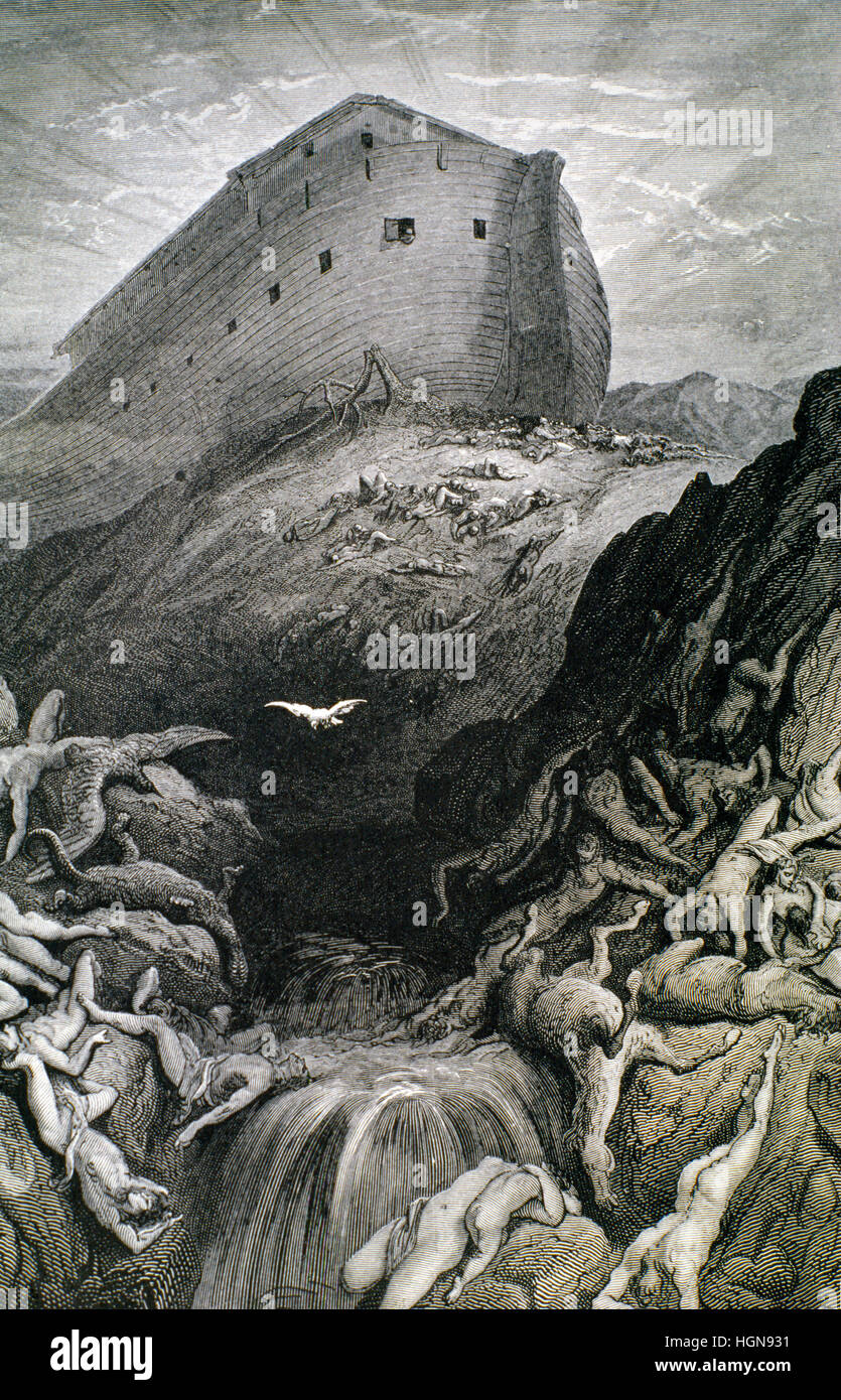 Israel Noahs Arche auf dem Ararat Taube, die nach der Flut von der ...