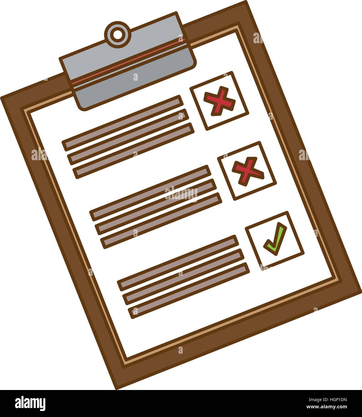 leere Checkliste auf Zwischenablage Symbol Bild Vektor-Illustration ...