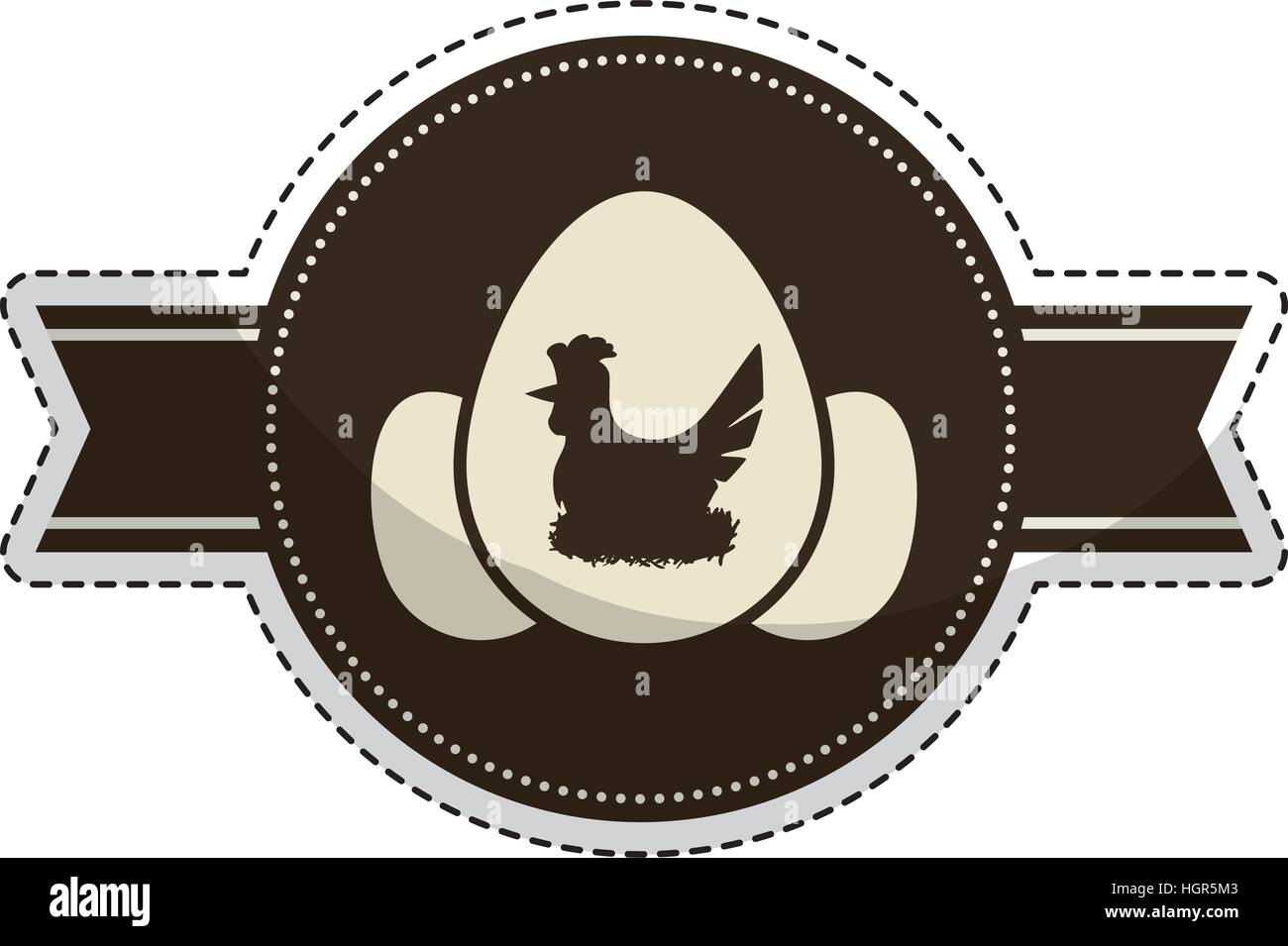 Huhn oder Hähnchen Tier Symbol Bild Vektor Illustration-design Stock ...