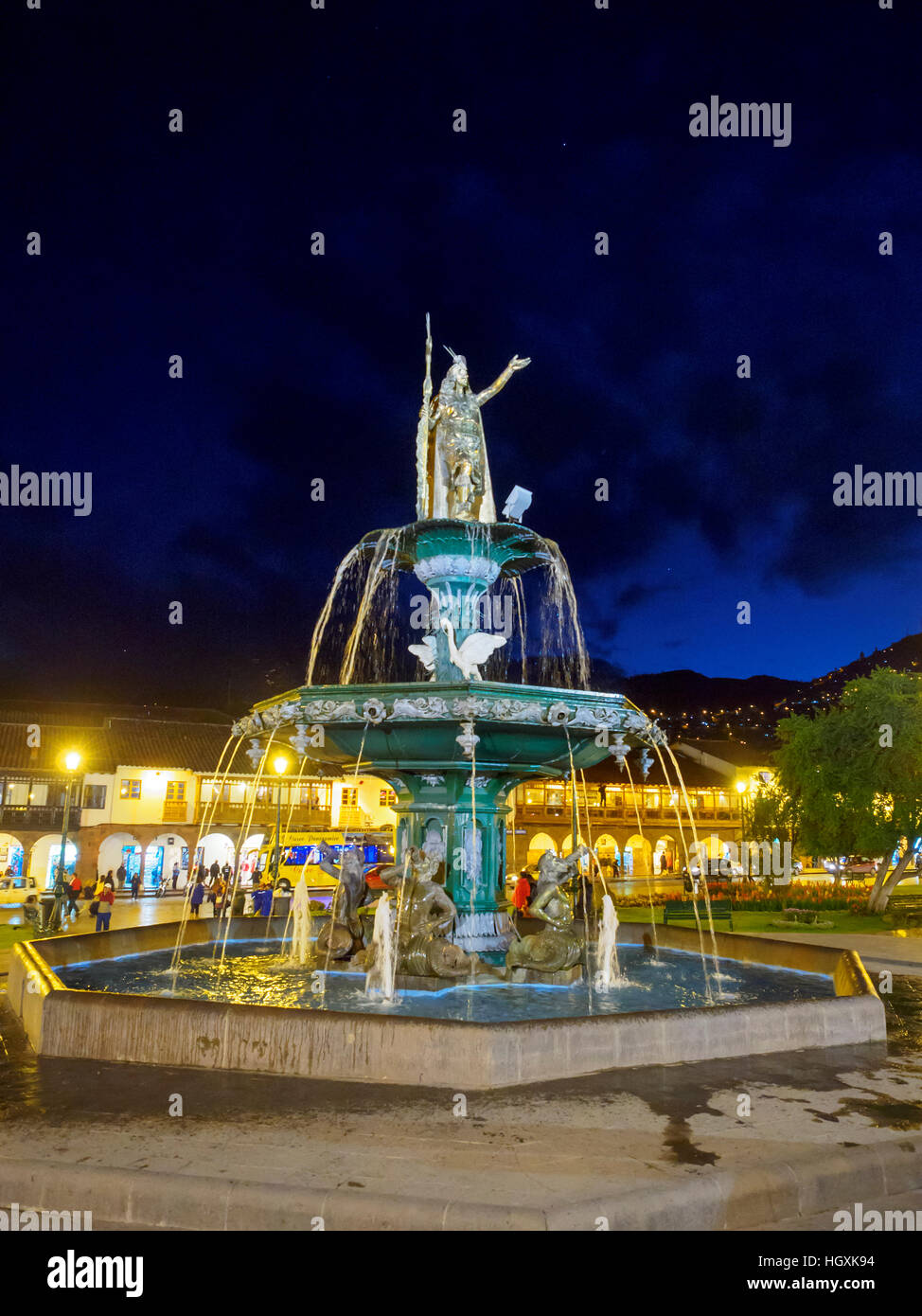 Cusco inca pachacutec peru peruanische skulptur statue -Fotos und ...