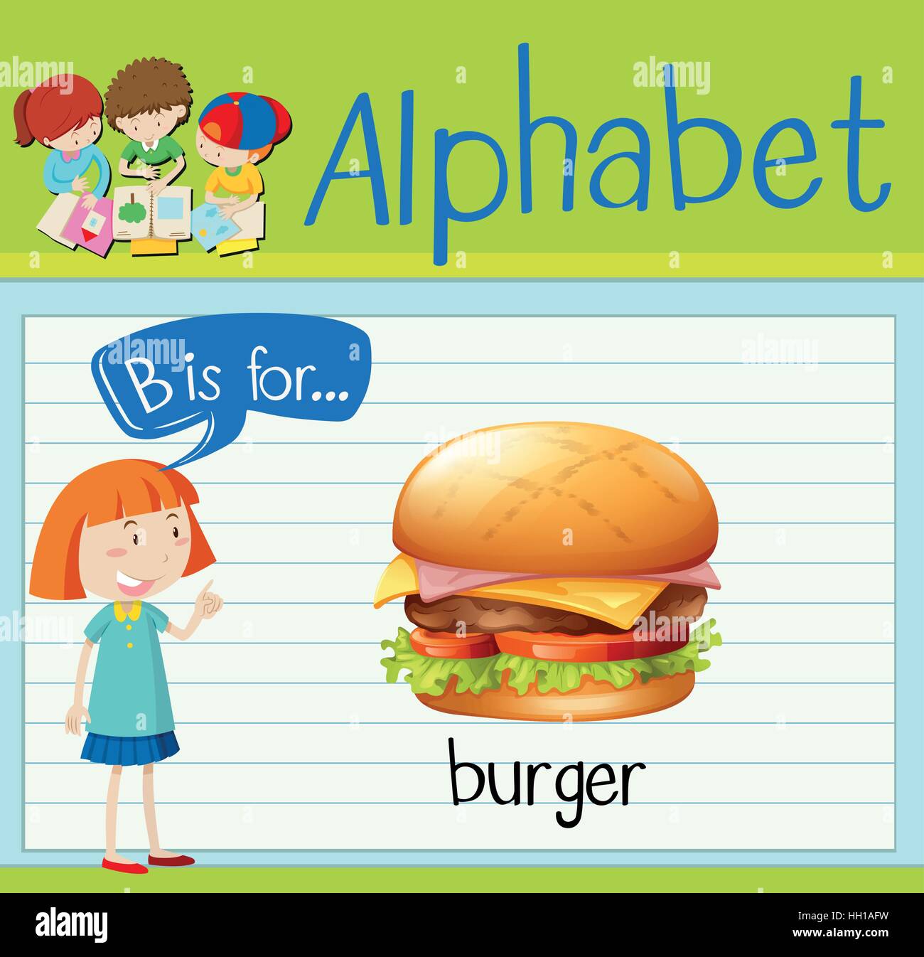 Burger illustration Stock-Vektorgrafiken kaufen - Alamy