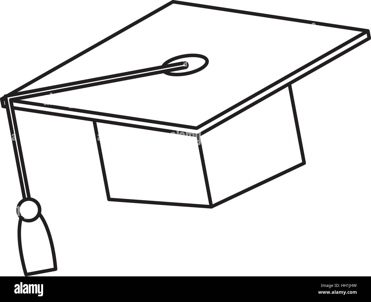 Graduation Hut isoliert Symbol Vektor Illustration Grafik-design Stock ...