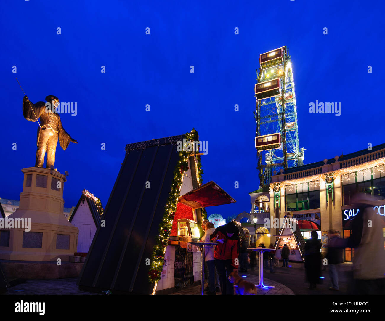 Platz riesenradplatz und riesenrad mit christkindlmarkt weihnachtsmarkt ...