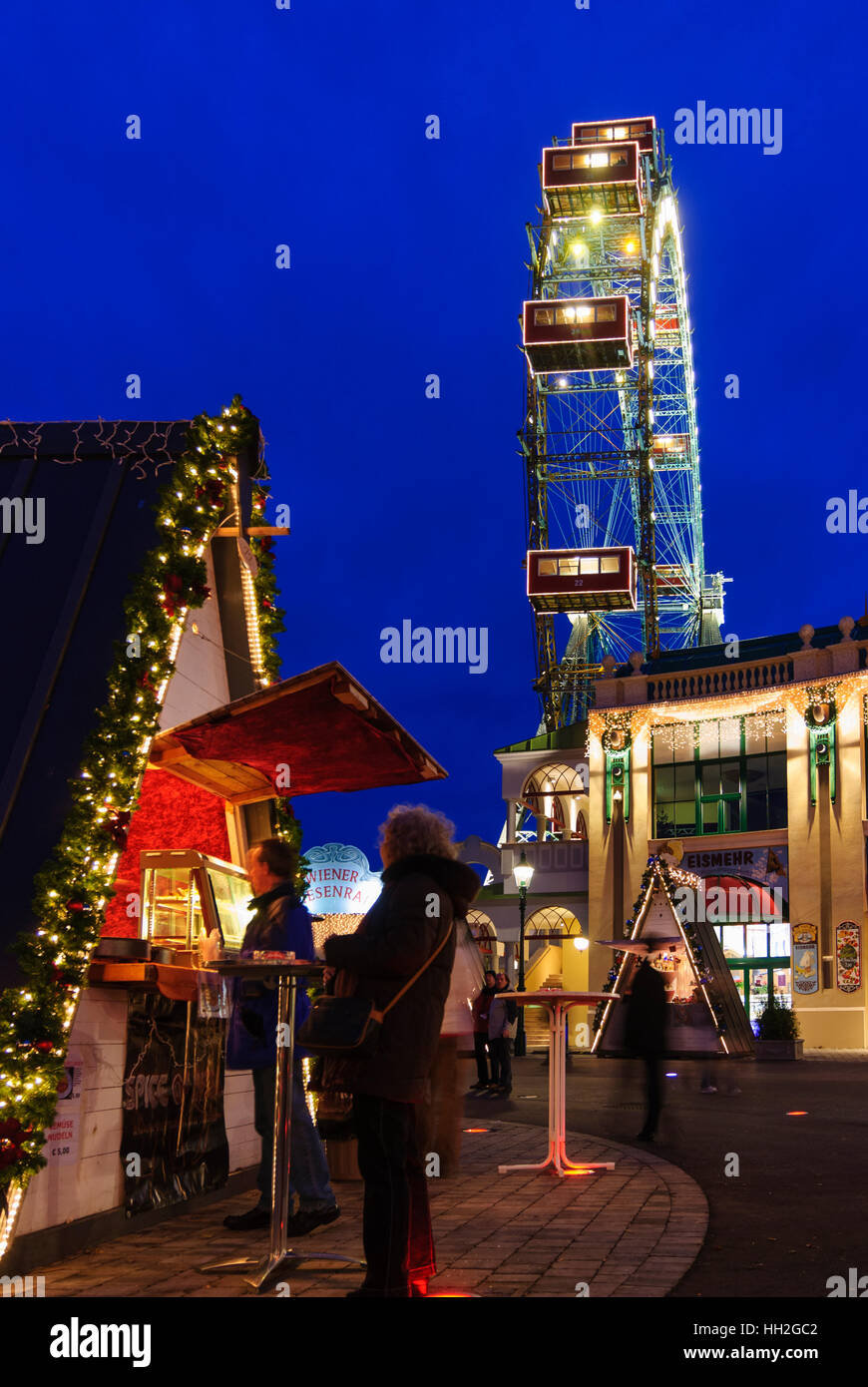 Platz riesenradplatz und riesenrad mit christkindlmarkt weihnachtsmarkt ...
