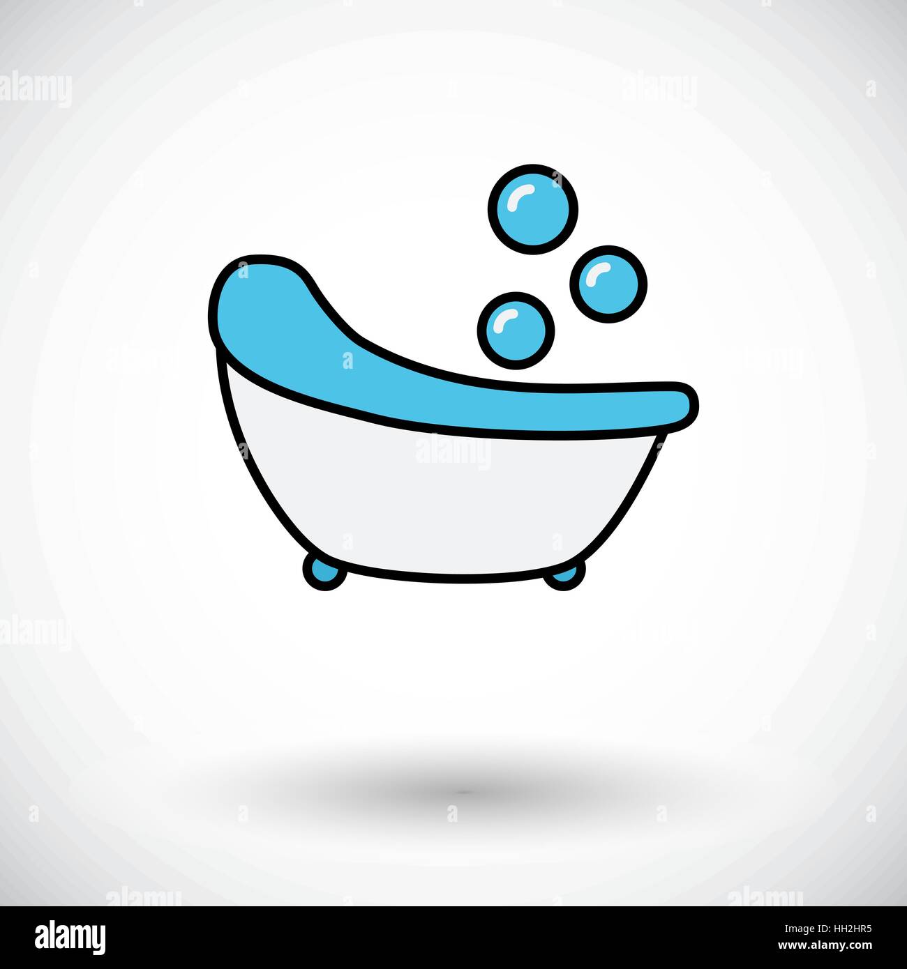 Bad-Symbol. Flache Vektor zugehörige Symbol für Web und mobile ...