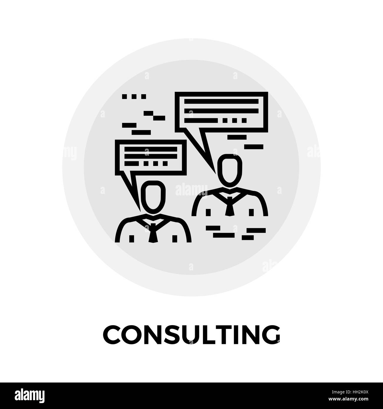 Icon Vector Consulting. Beratung Symbol flach. Beratung Symbolbild ...