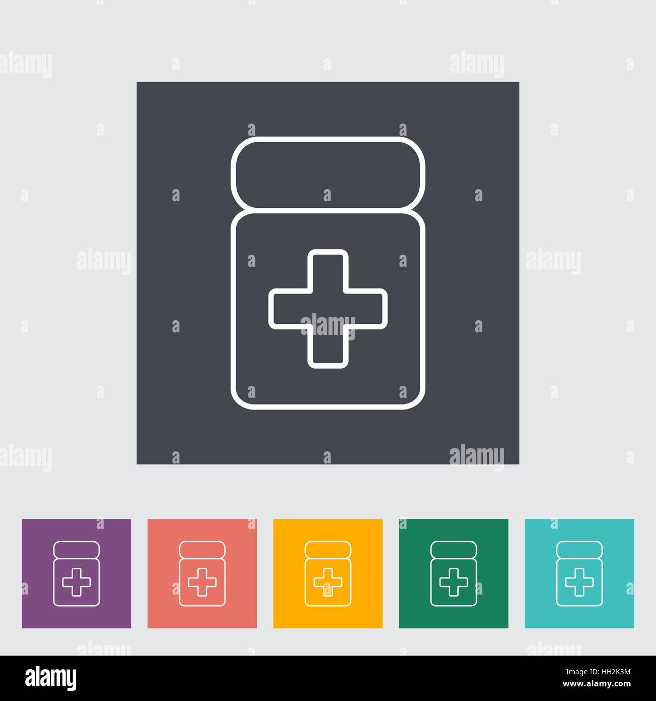 Droge-Symbol. Flache Vektor Verwandte Liniensymbol für Web und mobile ...