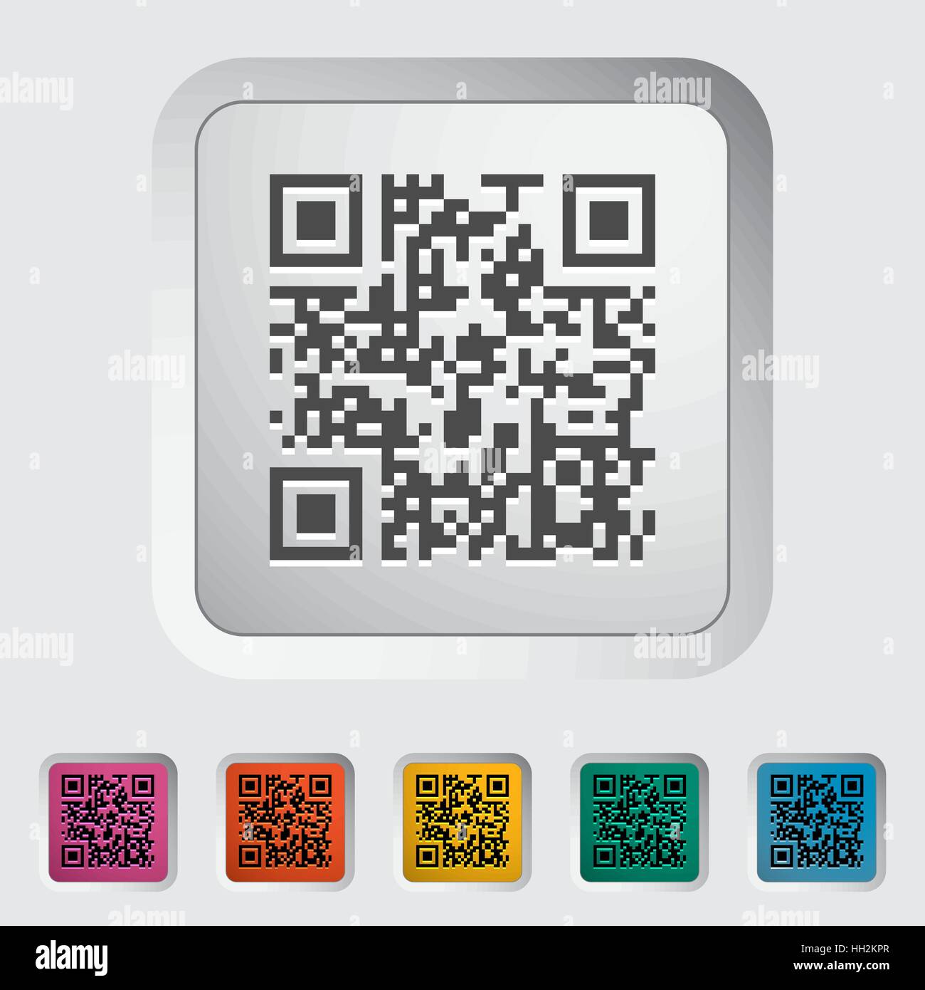 QR-Code. Einzelne Farbe flach Symbol. Vektor-Illustration Stock ...