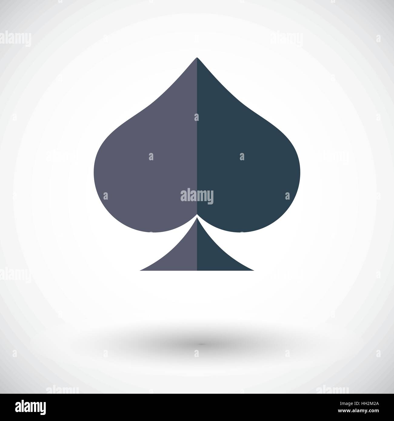 Pik-Symbol. Flache Vektor zugehörige Symbol für Web und mobile ...