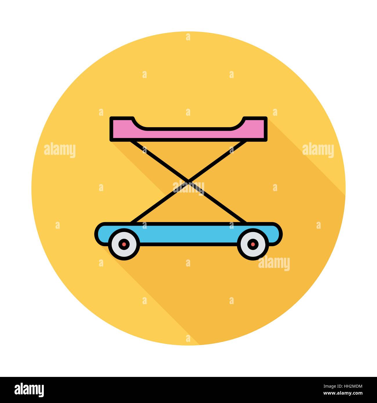 Walker-Baby-Symbol. Flache Vektor im Zusammenhang mit Symbol mit langen ...