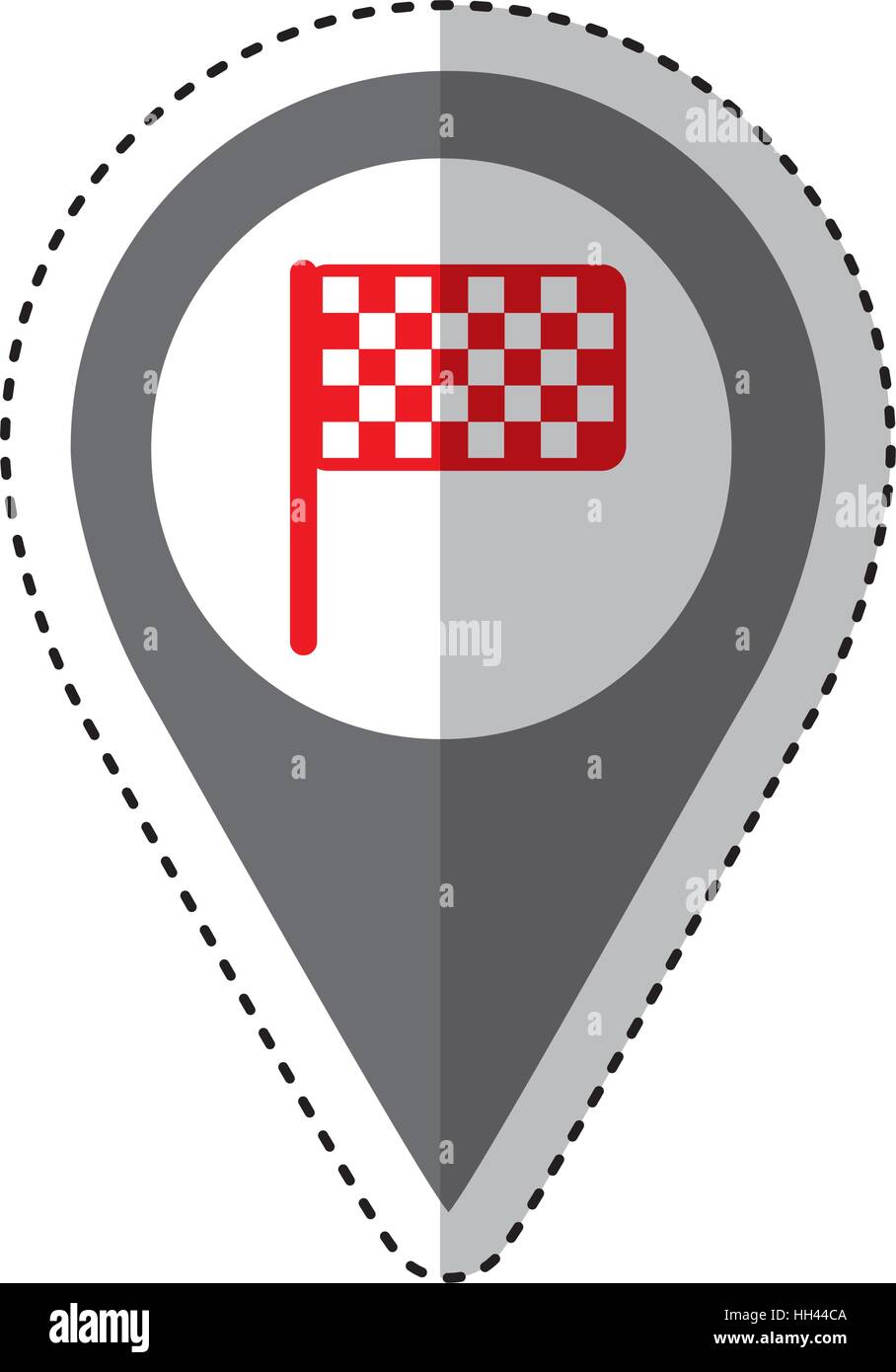 fertig isoliert Symbol Vektor Illustration Flaggendesign Stock ...