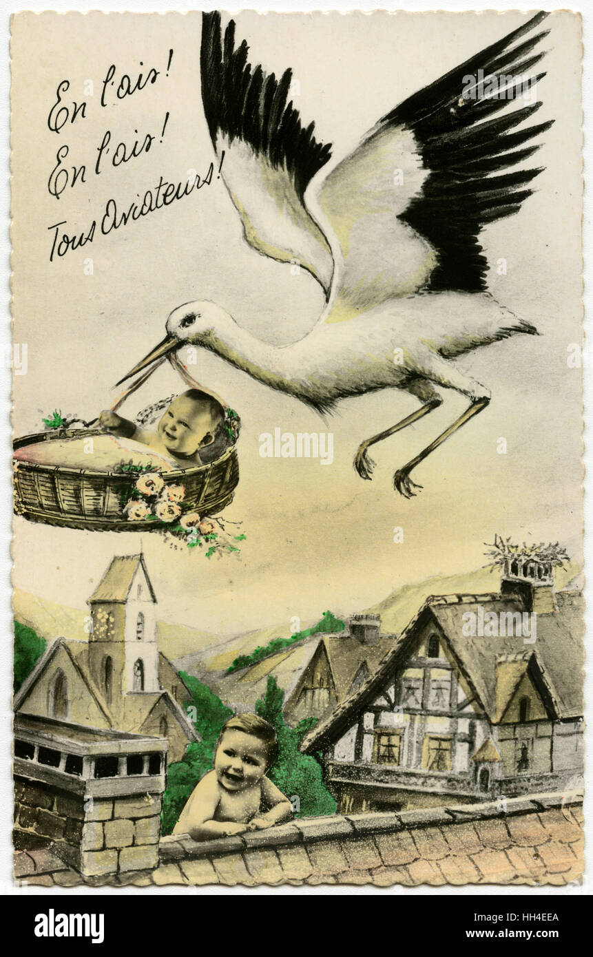 Storch bringt babys -Fotos und -Bildmaterial in hoher Auflösung – Alamy