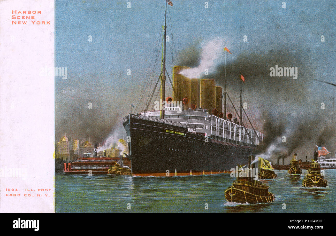 Ss kaiser wilhelm ii in new york hafen -Fotos und -Bildmaterial in ...