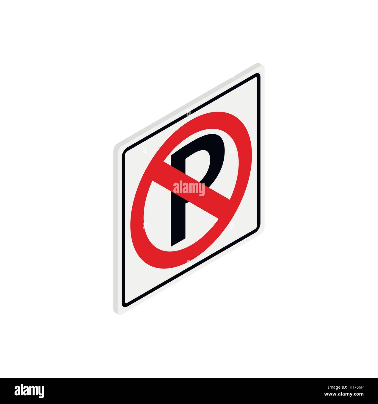 Das Parken ist verboten Symbol, isometrischen 3d Stil Stock ... Das Parken ist verboten Symbol, isometrischen 3d Stil Stock ...