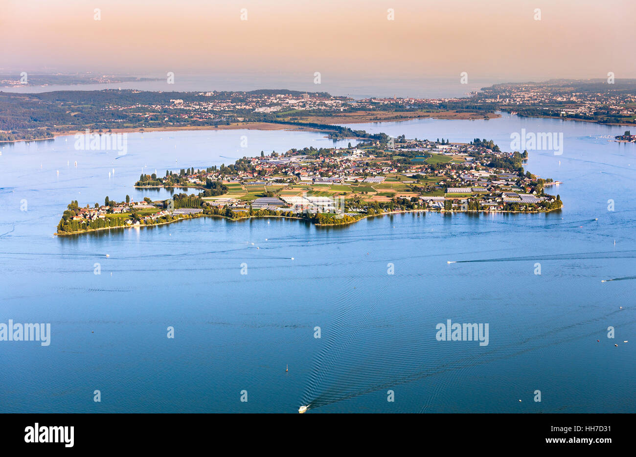 Insel Reichenau, Konstanz und Obersee, Bodensee, Baden-Württemberg ...