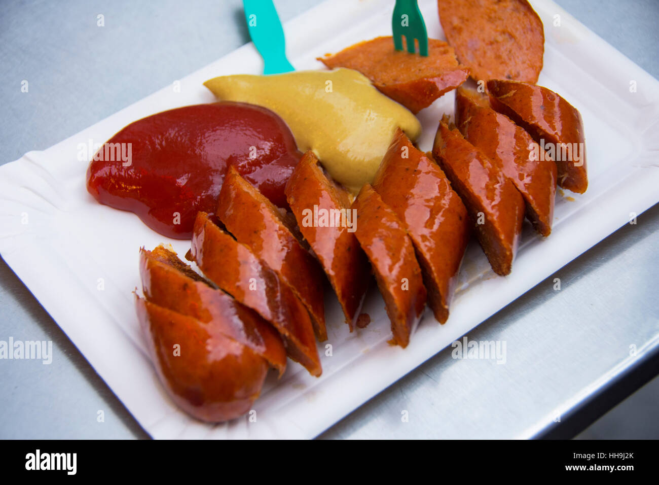 Wiener deutsche Wurst Stockfotografie - Alamy