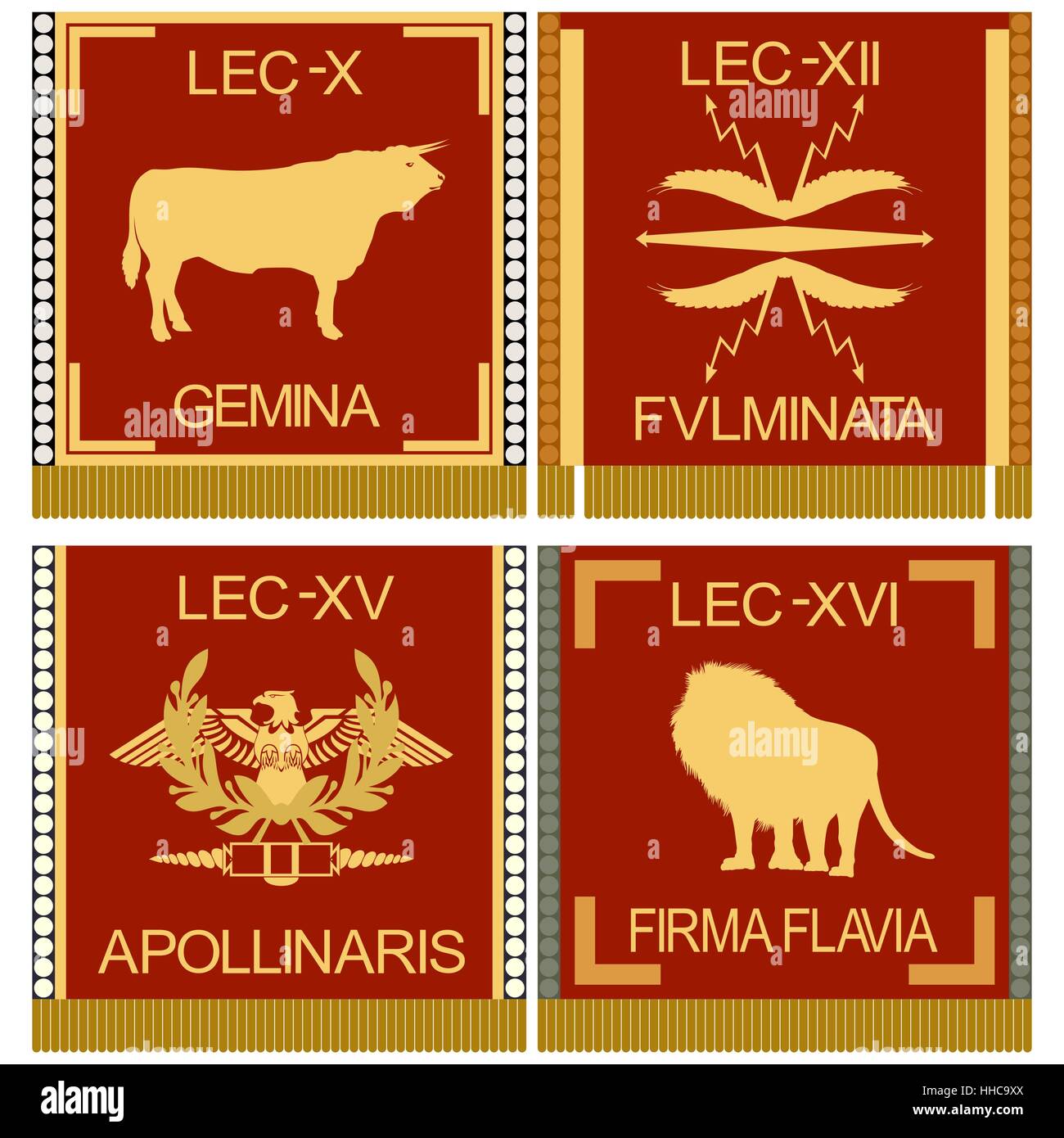 Symbole der römischen Legionäre-1 Stockfotografie - Alamy