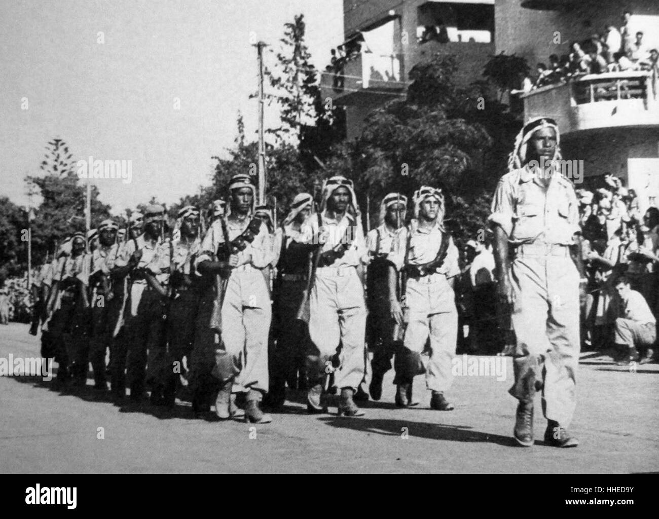 Drusen arabischen Soldaten von der Israel Defence Forces parade am ... Drusen arabischen Soldaten von der Israel Defence Forces parade am ...