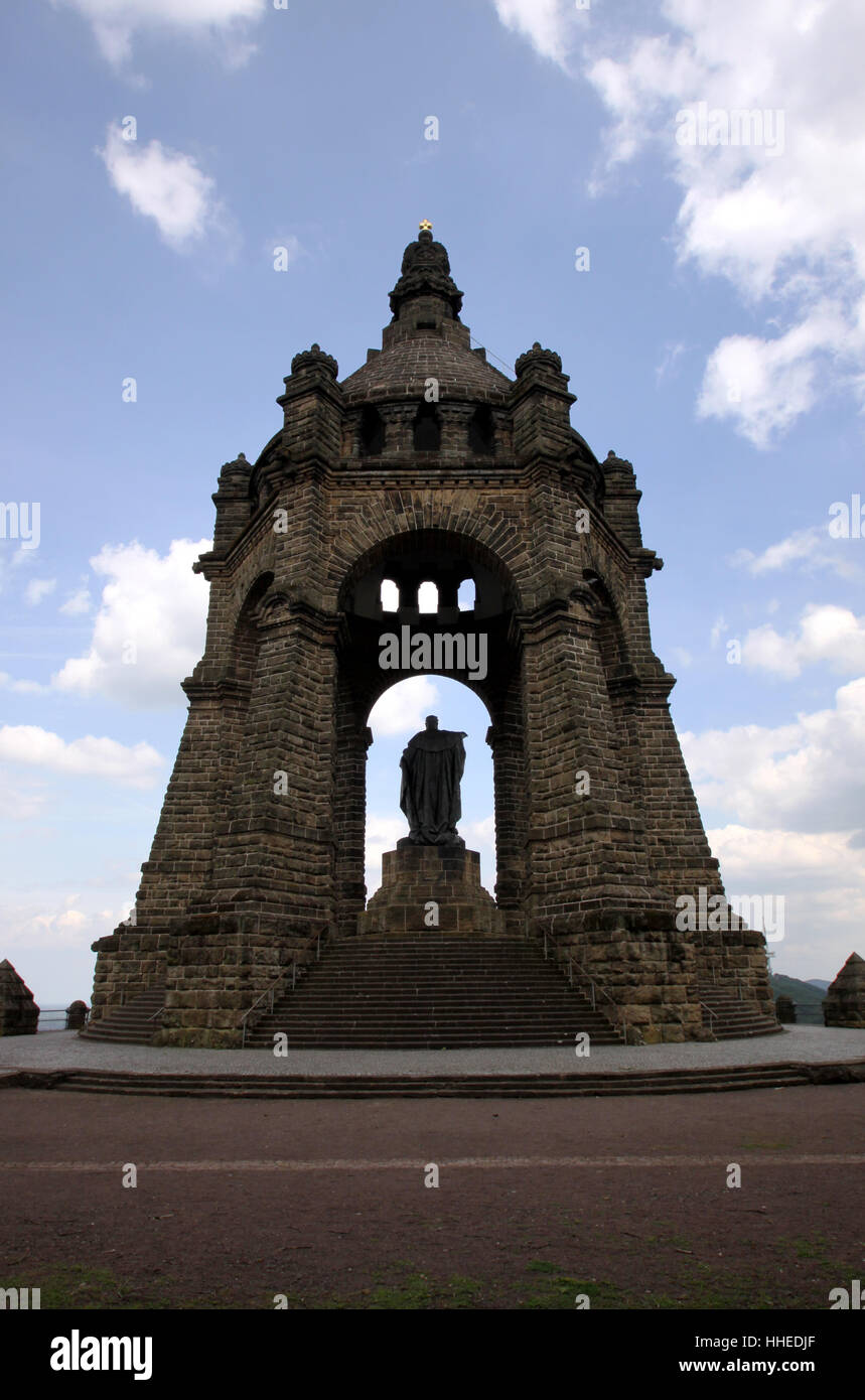 Kaiser-Wilhelm-Denkmal (Porta Westfalica Stockfotografie - Alamy